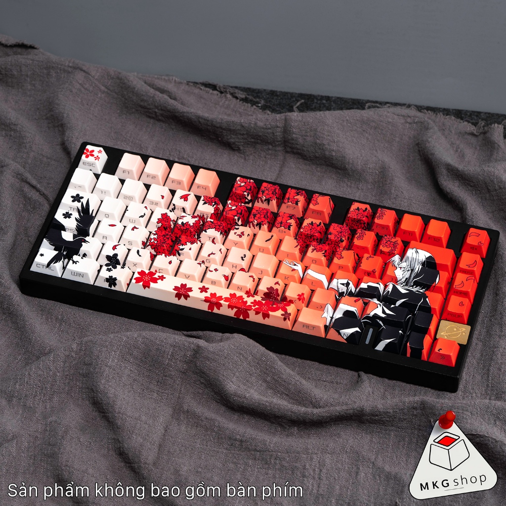 Sakura Keycap - PBT dyesub - Cherry profile through beautiful ninja ...