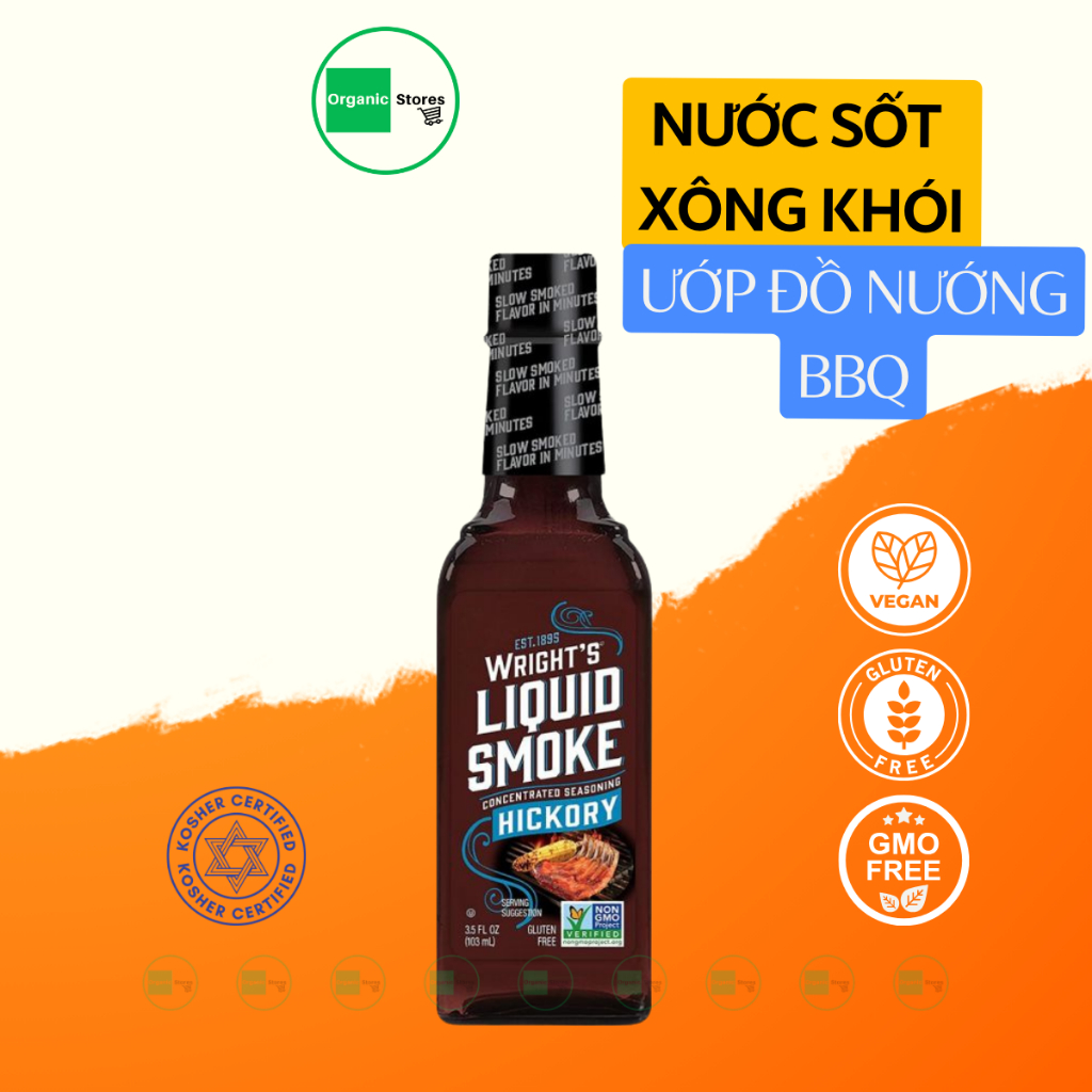WRIGHT'S Smoked Sauce 103ml Hickory Liquid Smoke Seasoning BBQ Marinade - Diet - Macrobiotic ...
