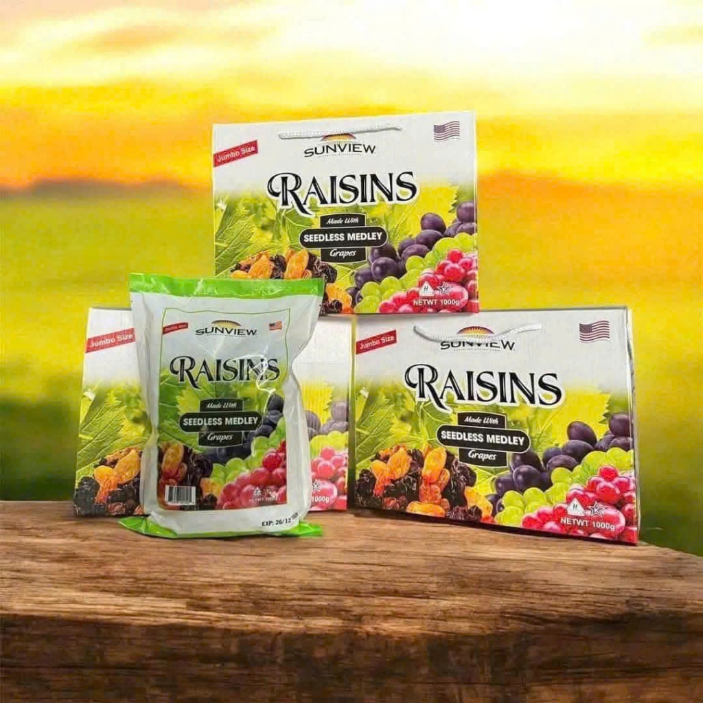 Raisin mixed natural dried seedless grapes 1kg box | Shopee Philippines