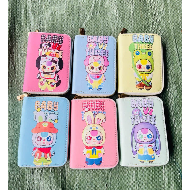 ( Mini BABI three PULL WALLET) mini wallet with many compartments in ...
