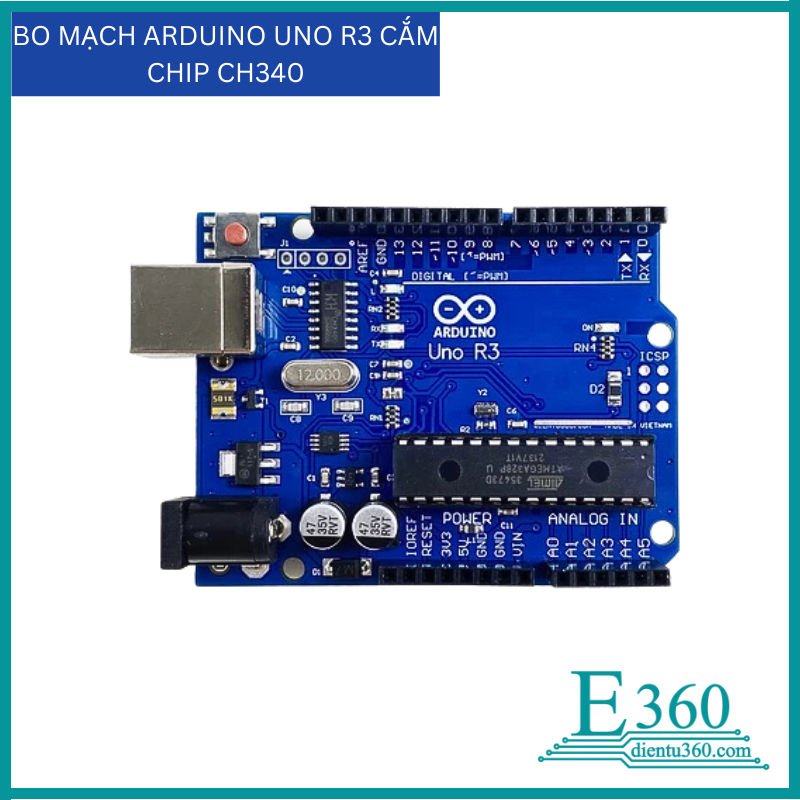 Arduino Uno R3 Board with CH340 chip - Programming and Learning Control Circuit & IoT ...