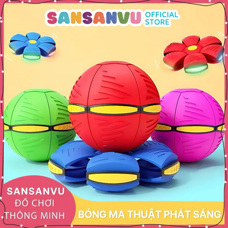 Magic ball transforms into a flying saucer for children (with light ...