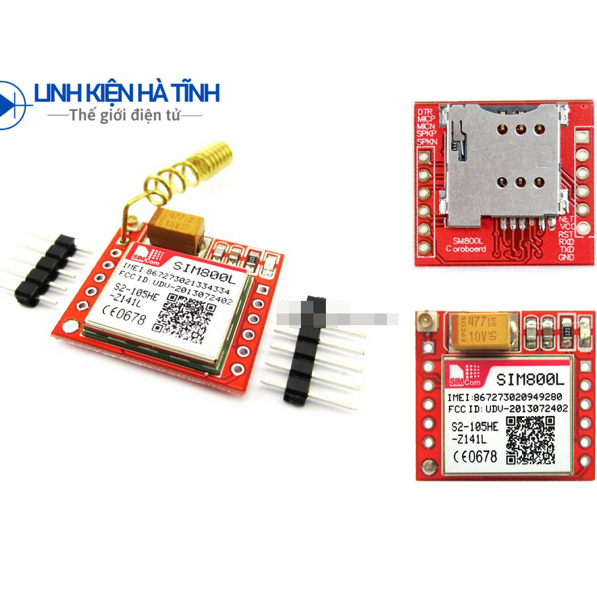 SIM800 SIM800C MODULE SIM800L GSM GPRS WITH ARDUINO CONNECTOR | Shopee ...