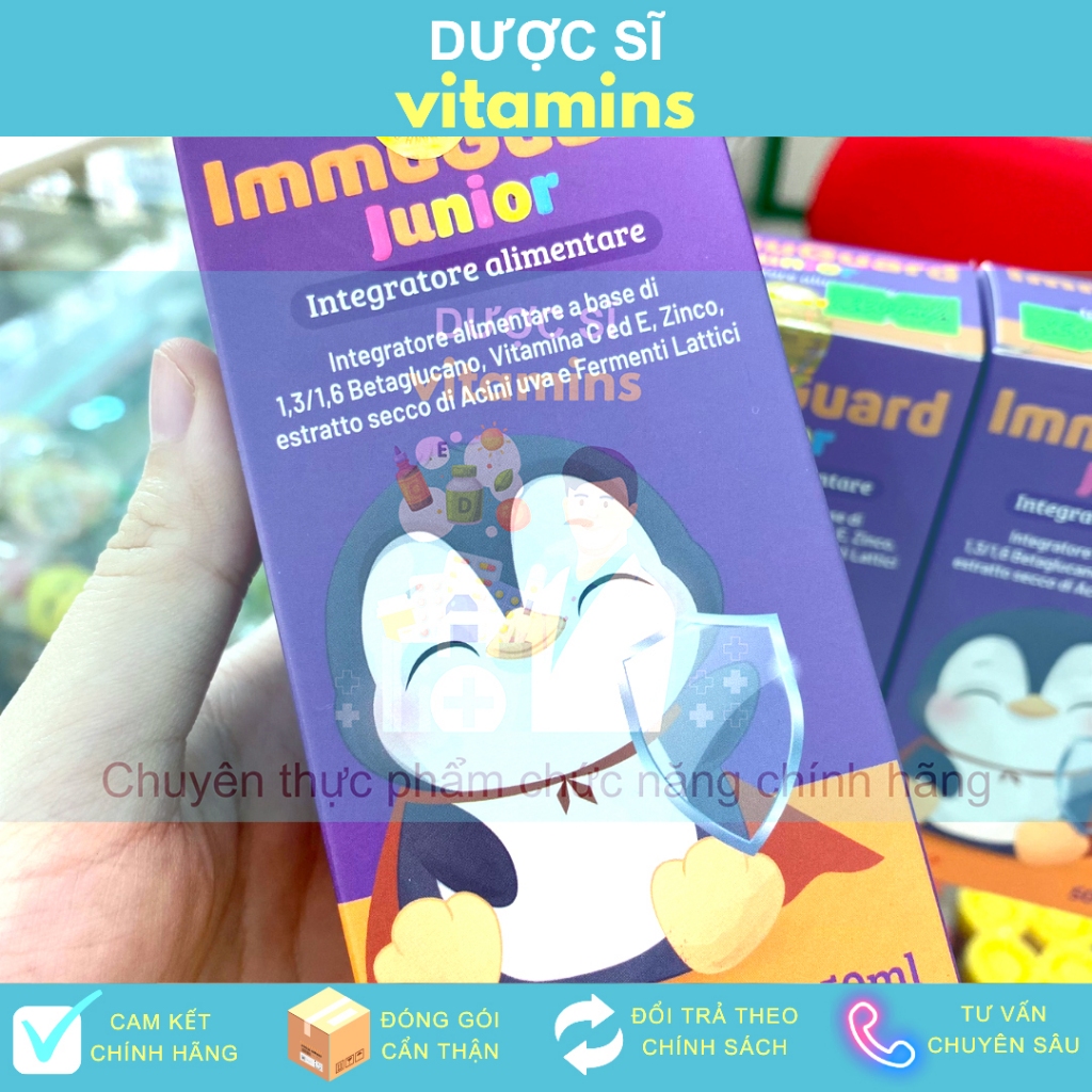 IMMUGUARD JUNIOR - Penguin Resistance Syrup, Helps Baby Eat Well and ...