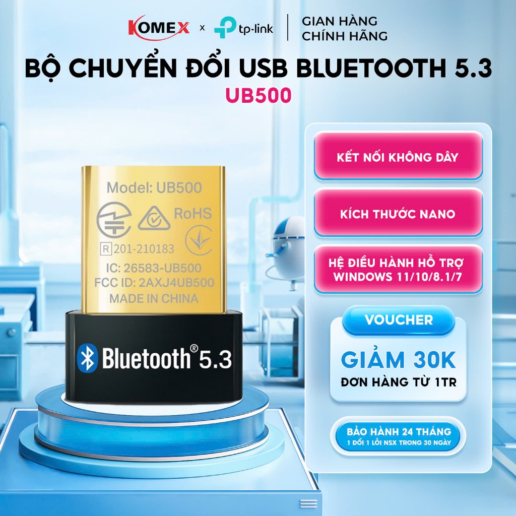 Tp-link UB500 / UB500 Plus USB Bluetooth 5.3 Wireless Adapter | Shopee ...