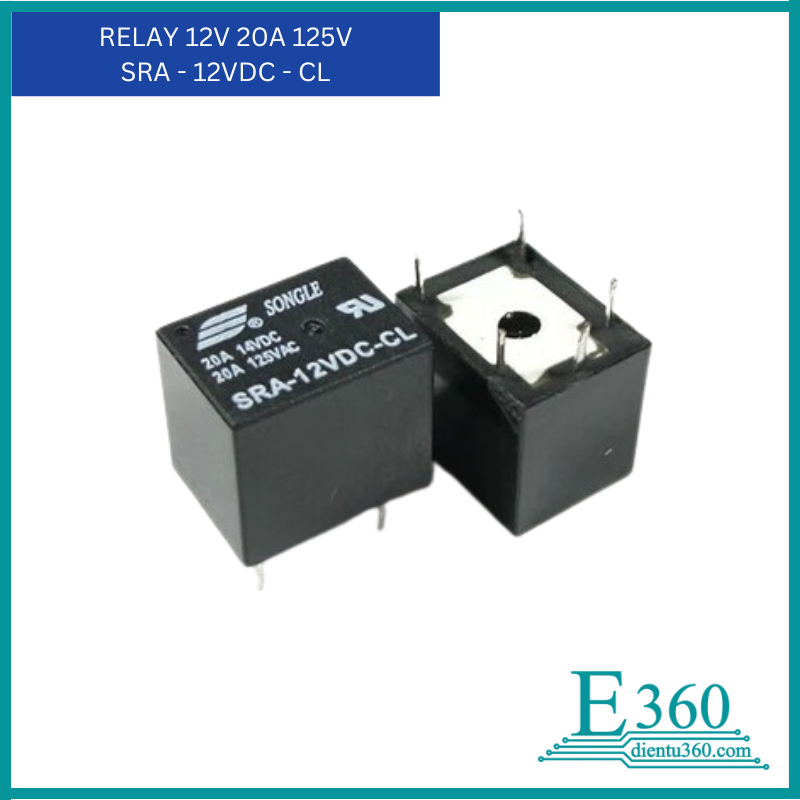 Relay 12V 20A 125V | Sra-12vdc-cl - High Quality Relay, Good Durability ...