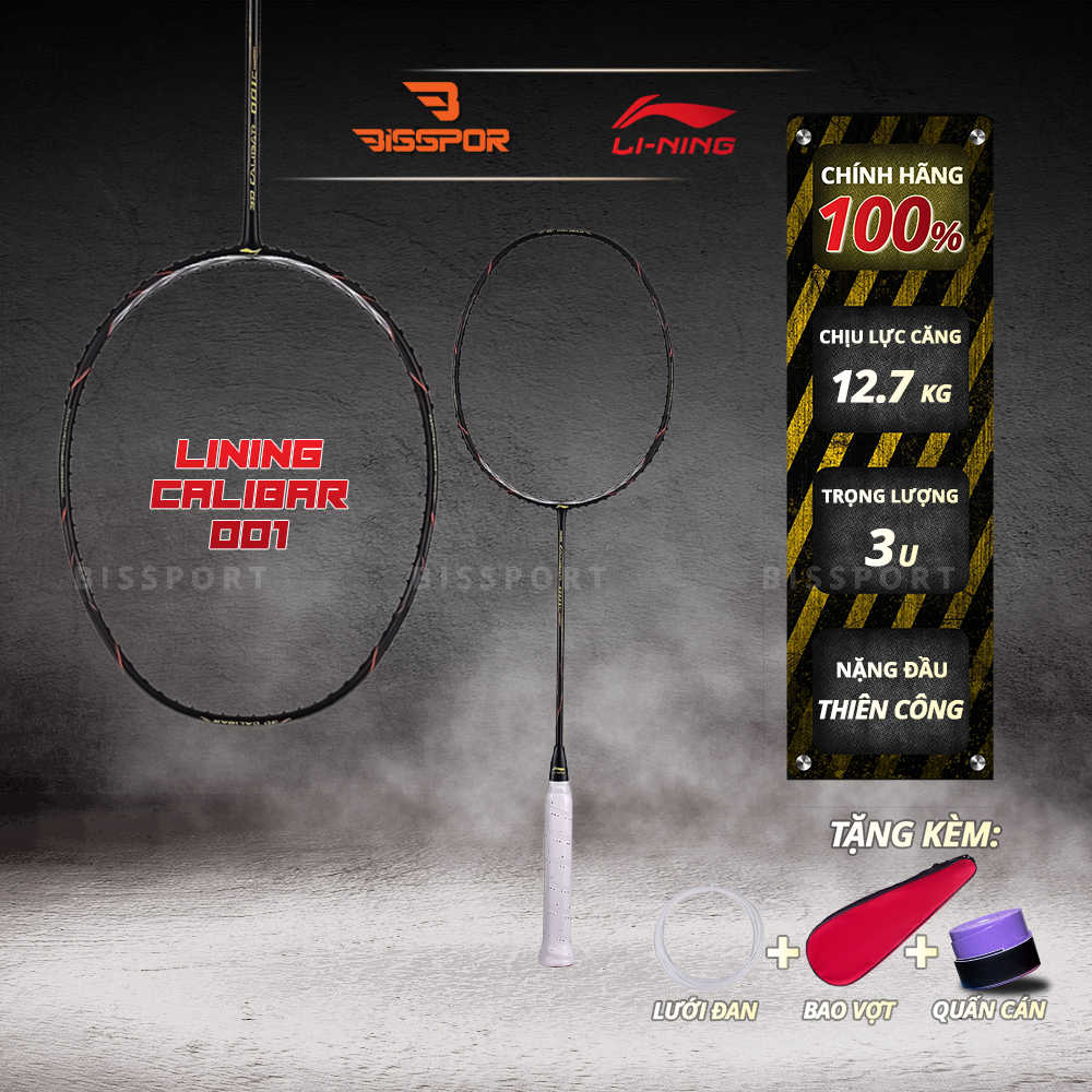 Genuine Domestic Lining 3D Calibar 001 Badminton Racket - For Beginners ...