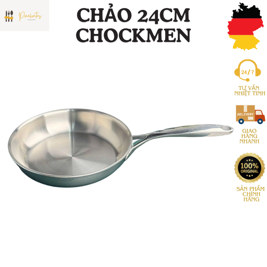 CHOCKMEN stainless steel shallow pan 24 cm, CHOCKMEN induction cooker ...