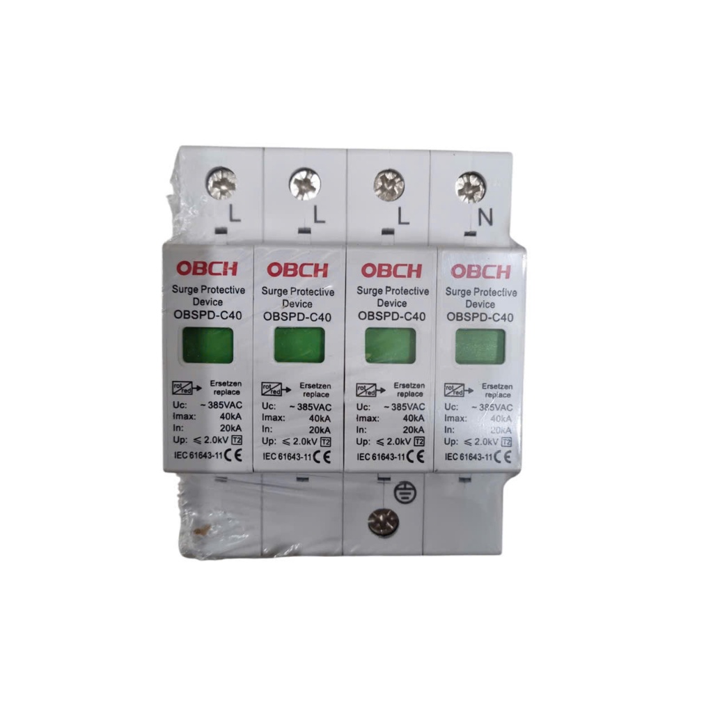 Genuine OBCH OSPD 4P 385VAC lightning arrester | Shopee Philippines