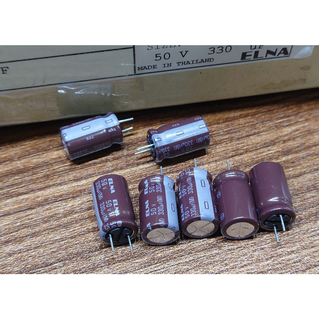 330uF 50V RA3 ELNA Capacitor Current Capacitor for Audio 10mm x 16mm ...