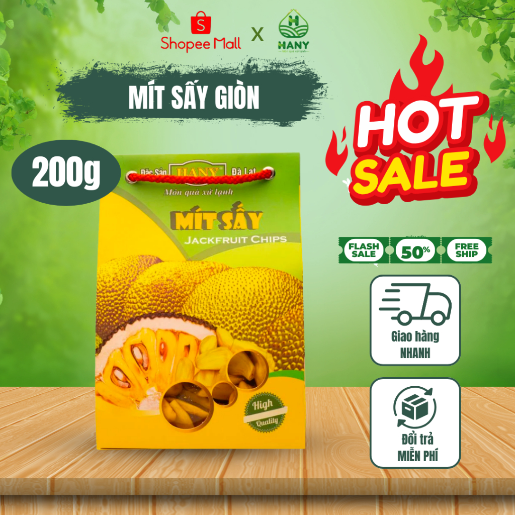 HANY Crispy Dried Jackfruit Da Lat Specialty 200g Pack | Shopee Philippines