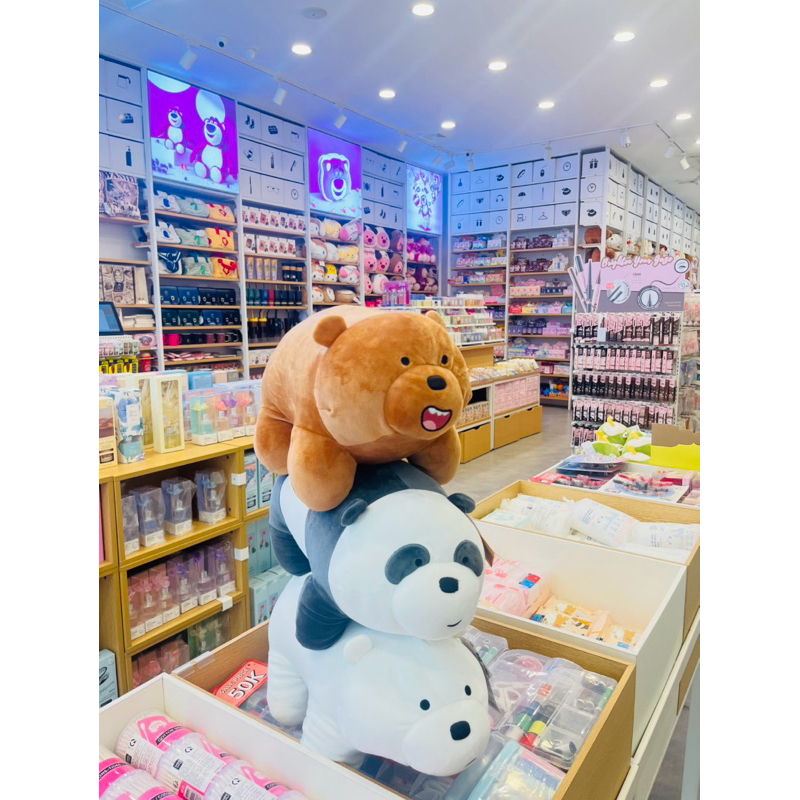 Genuine Miniso We Bears premium We Bare Bears teddy Bear | Shopee ...