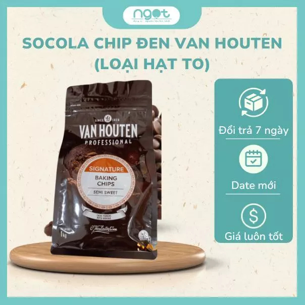 Van Houten black chocolate chips – Heat resistant chocolate - SWEET ...