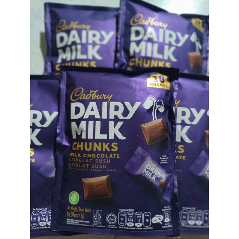 Cadbury Dairymilk Milk Chocolate 81gr bag | Shopee Philippines