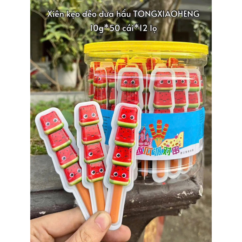 Box of 50 beautiful watermelon candy sticks | Shopee Philippines