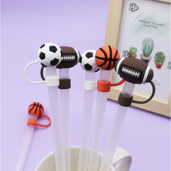 Straw Cover Silicone straw stopper for 10mm diameter straws with sports ...