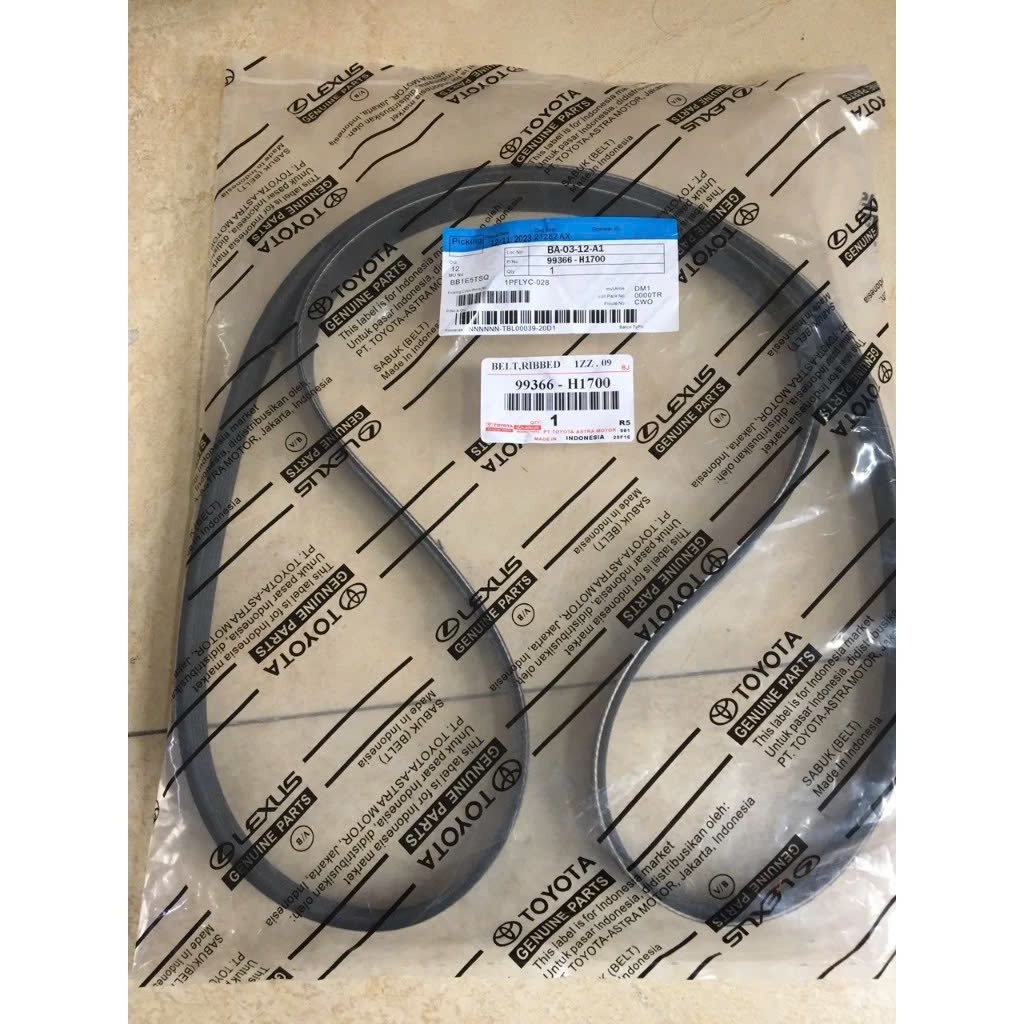 Genuine Toyota Altis 2008-2014 master belt Toyota 6pk1700 | Shopee ...