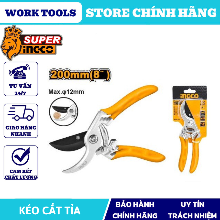 Ingco TOOLS HPS0109 Pruning Shears (100% Genuine Commitment) | Shopee ...
