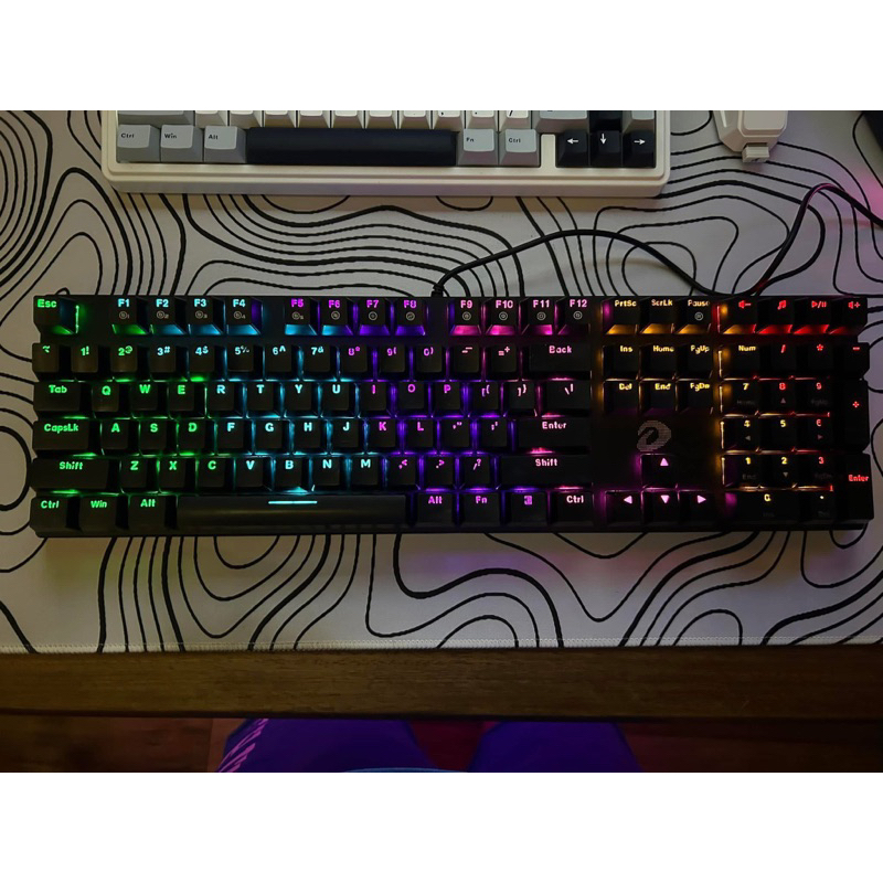 Dareu Ek810 mechanical keyboard has genuine led, almost new | Shopee ...