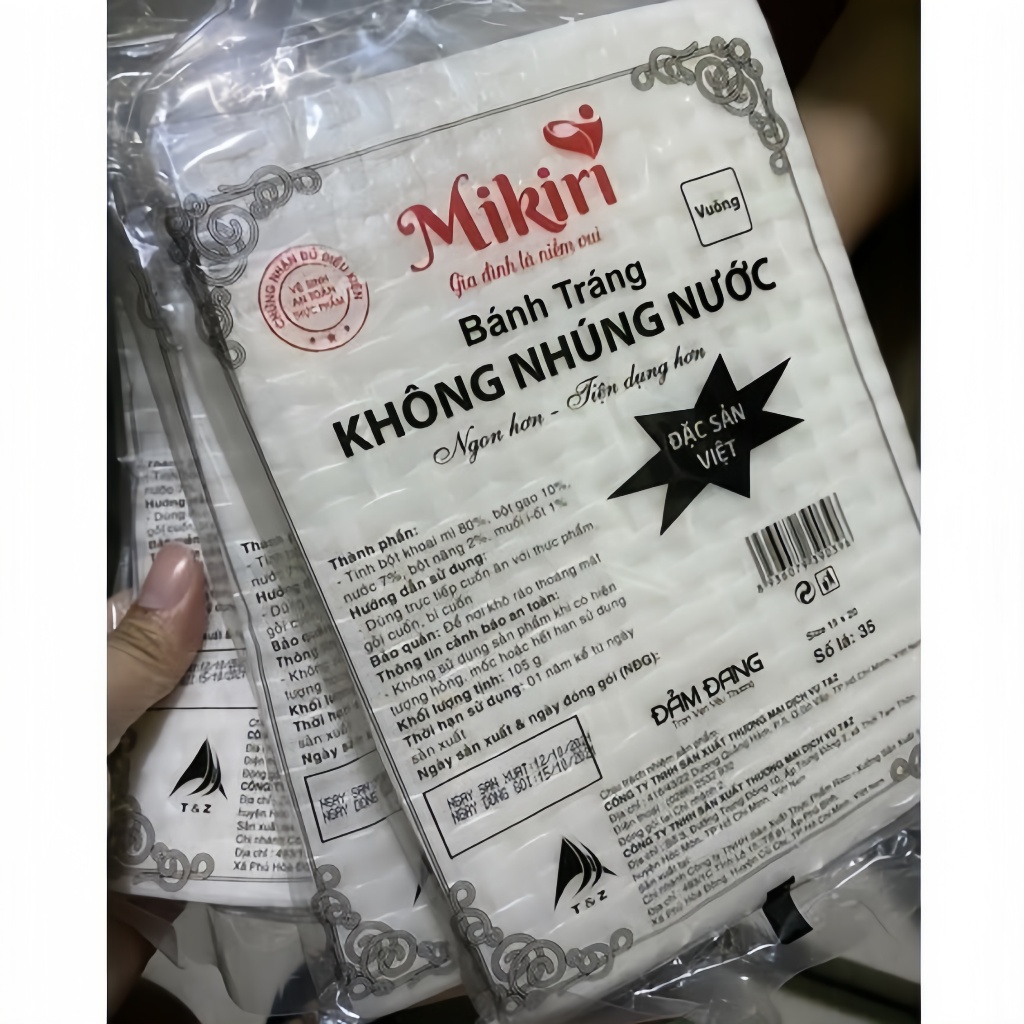 [35 LEAVES/BACK] Mikiri Water-Free Square Rice Paper is Better - More ...