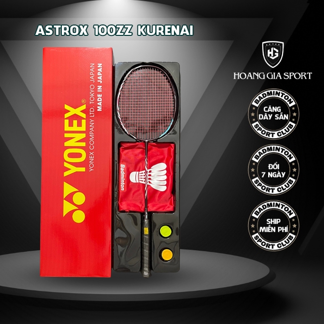 Yonex Astrox 100ZZ Kurenai Badminton Racket - 100ZZ Navy - 100ZZ BP Full Box (With 4 Accessories ...