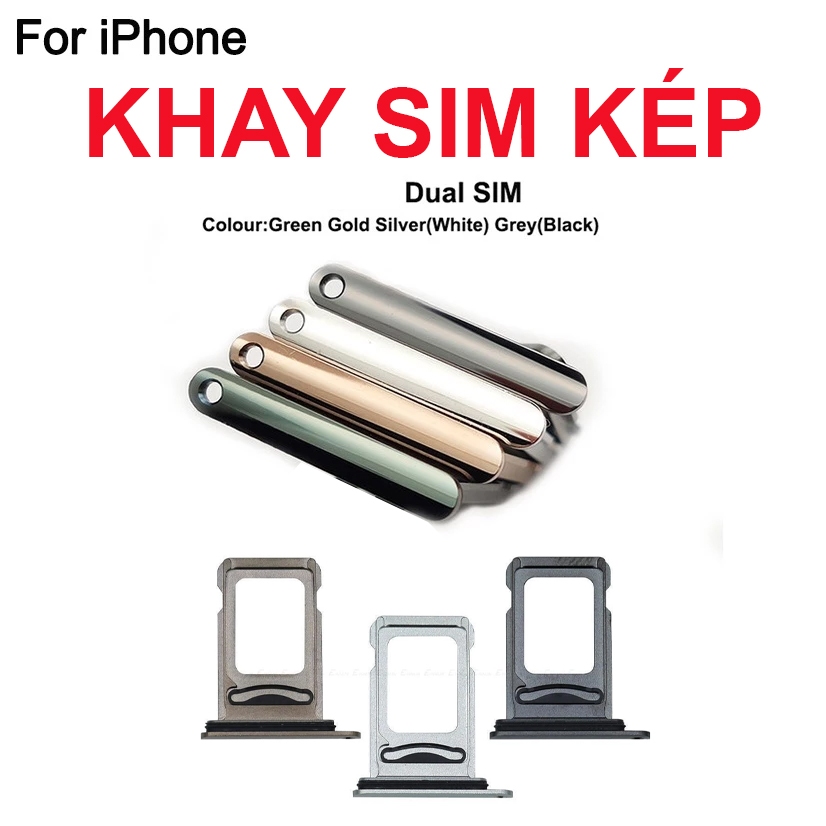 Dual Sim Tray (2 Sims) for iPhone X to 16 Pro Max | Shopee Philippines