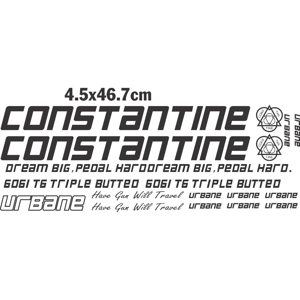 CONSTANTINE sticker for bicycle frame | Shopee Philippines