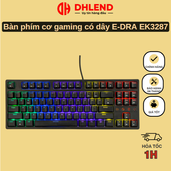 E-DRA EK3287 wired mechanical gaming keyboard | Shopee Philippines