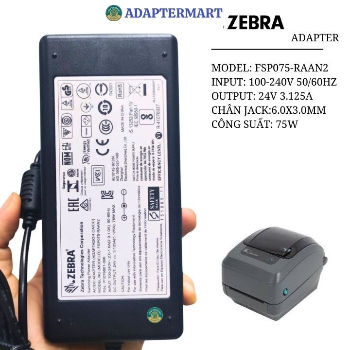 Genuine power supply for Zebra ZD410 ZD420 24V barcode printer | Shopee ...