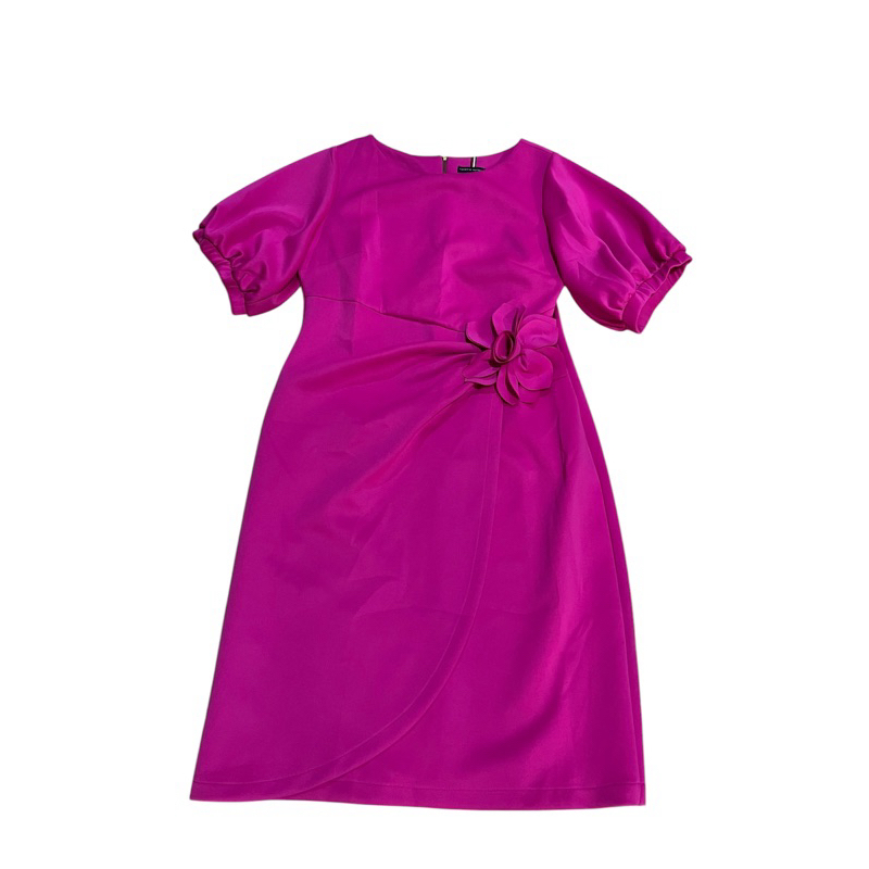 Dress designed with big size waist 94-96cm with flowers. | Shopee ...