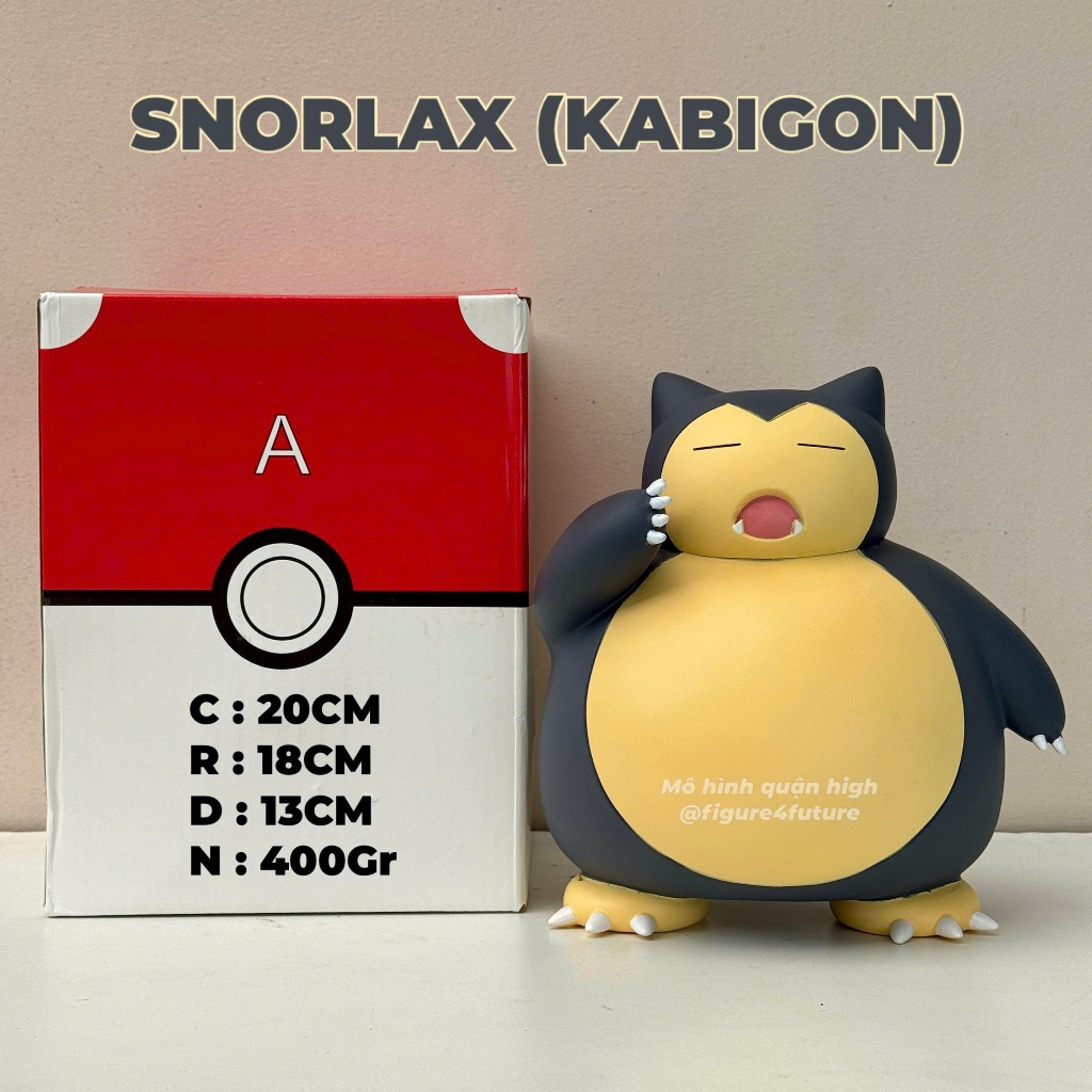 Pokemon Kabigon (Snorlax) model 20cm tall, weighs 400gr, super cute new ...