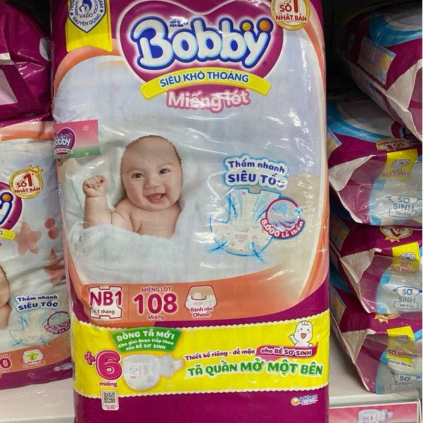 Bobby Newborn Newborn pads 1-108 pieces (free 6 extra pieces of NB ...