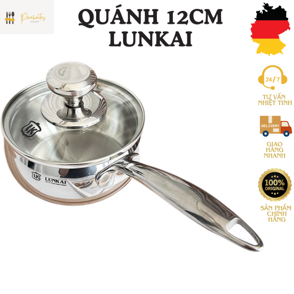 Lunkai stainless steel bowl 12 cm, porridge pot, snack bowl, mini bowl ...
