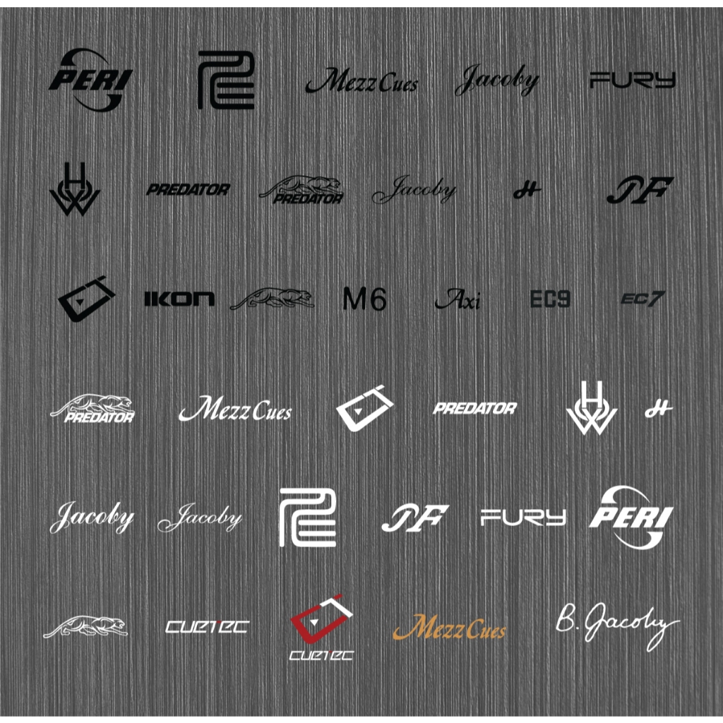 Stickers, stickers, cue stickers for billiard and Billard brands, sharp ...