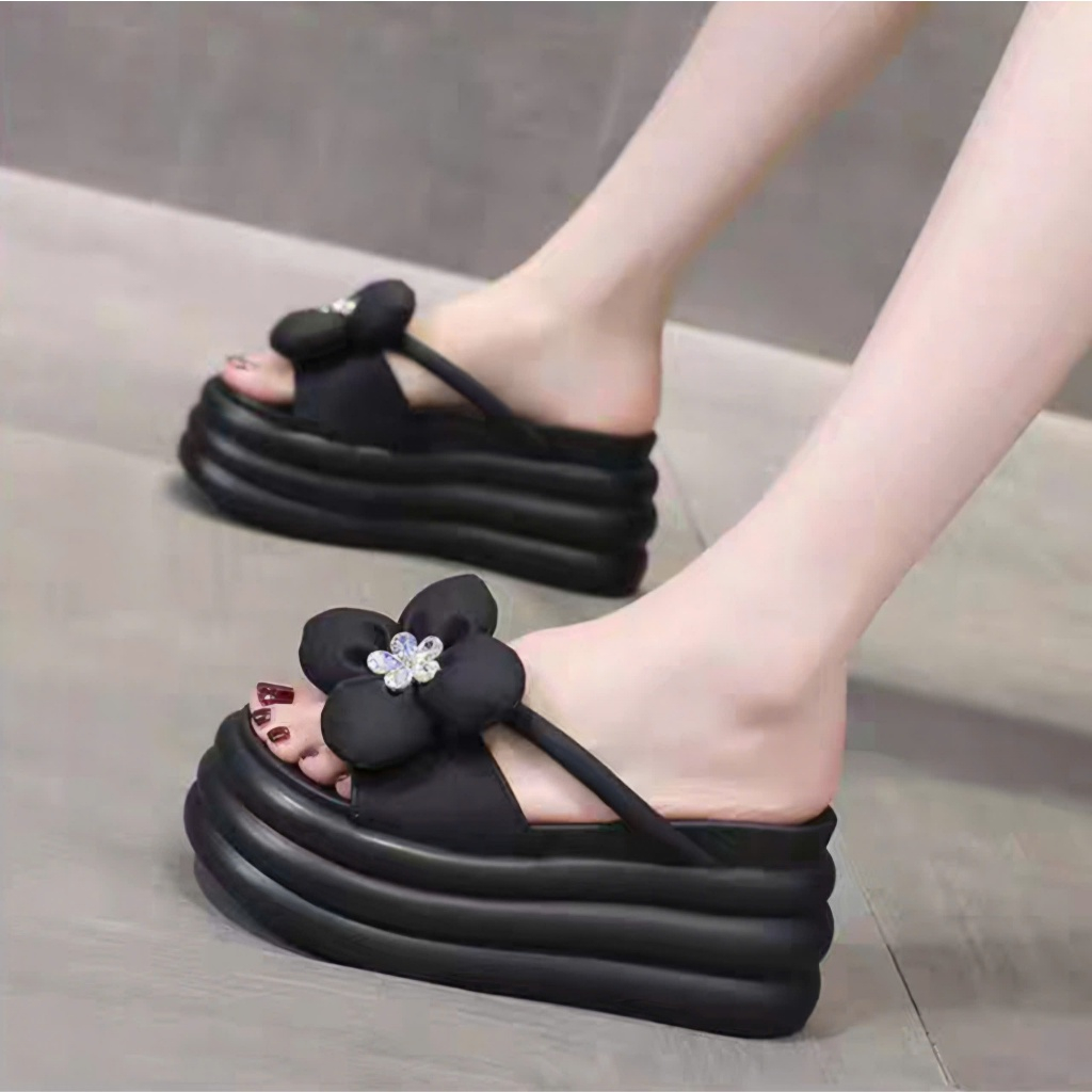 BM FLOWER SLIPPERS 4 WINGS 7CM SUPER SMOOTH GENUINE LEATHER G1 S1 C ...