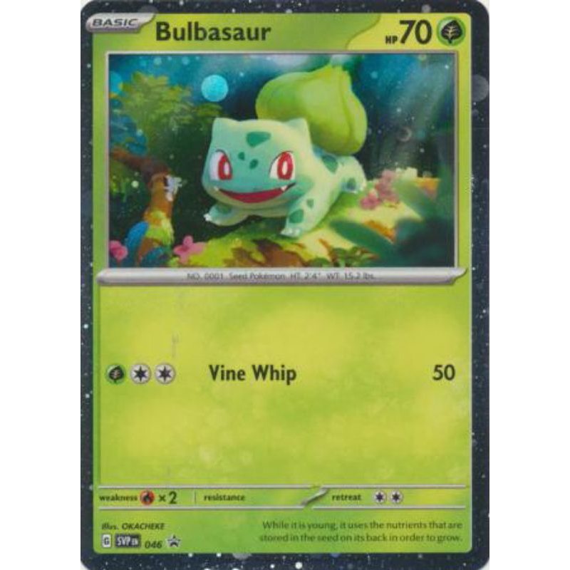 Genuine Pokemon TCG Card Bulbasaur - SVP046 - PromoPokemon Scarlet ...