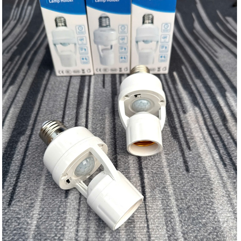 Touch Lamp Holder, Infrared Sensor Switch - E27 Swirl Lamp Holder ...