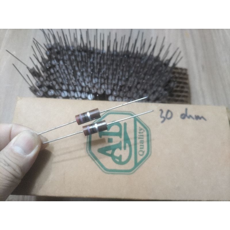 Old AB carbon resistor 30 ohm/2w nos | Shopee Philippines