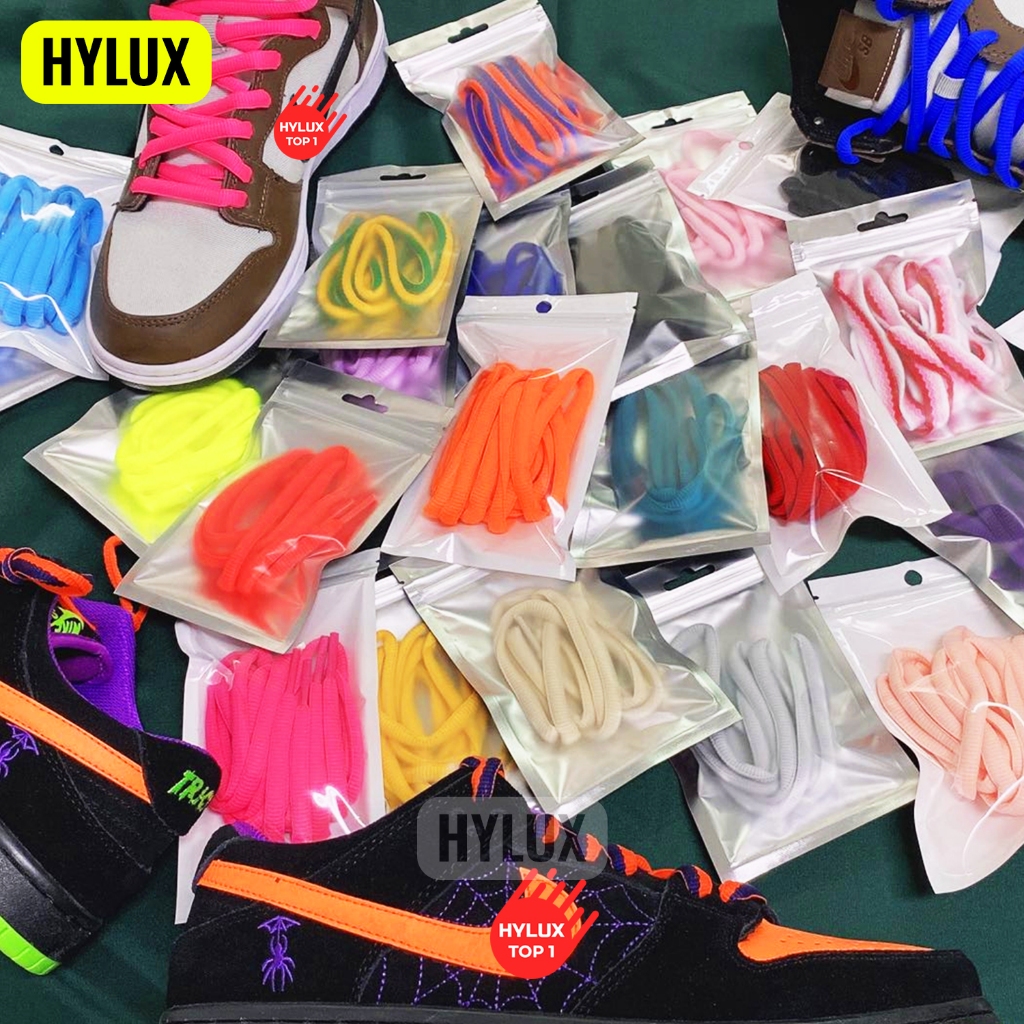 [40 colors-160cm] Premium 9mm large Sb Dunk oval shoe laces 160cm long ...