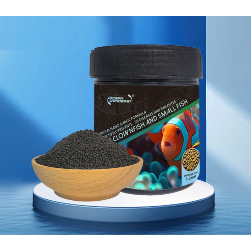 OCEAN WONDERS saltwater fish bran, garlic bran for marine aquarium fish ...