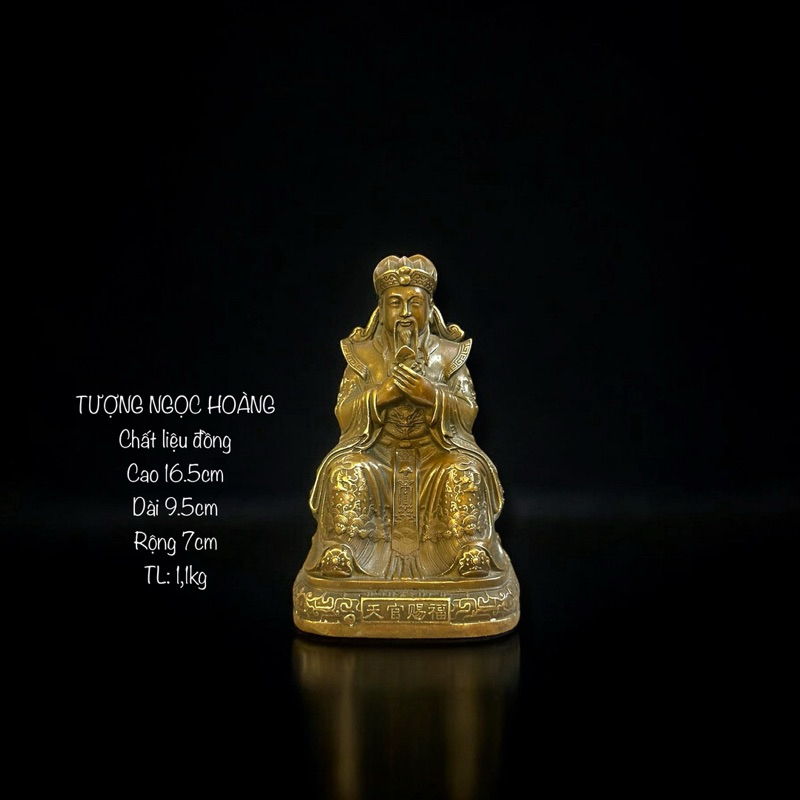 Jade Emperor - Ong Troi - feng shui bronze statue for worship | Shopee ...