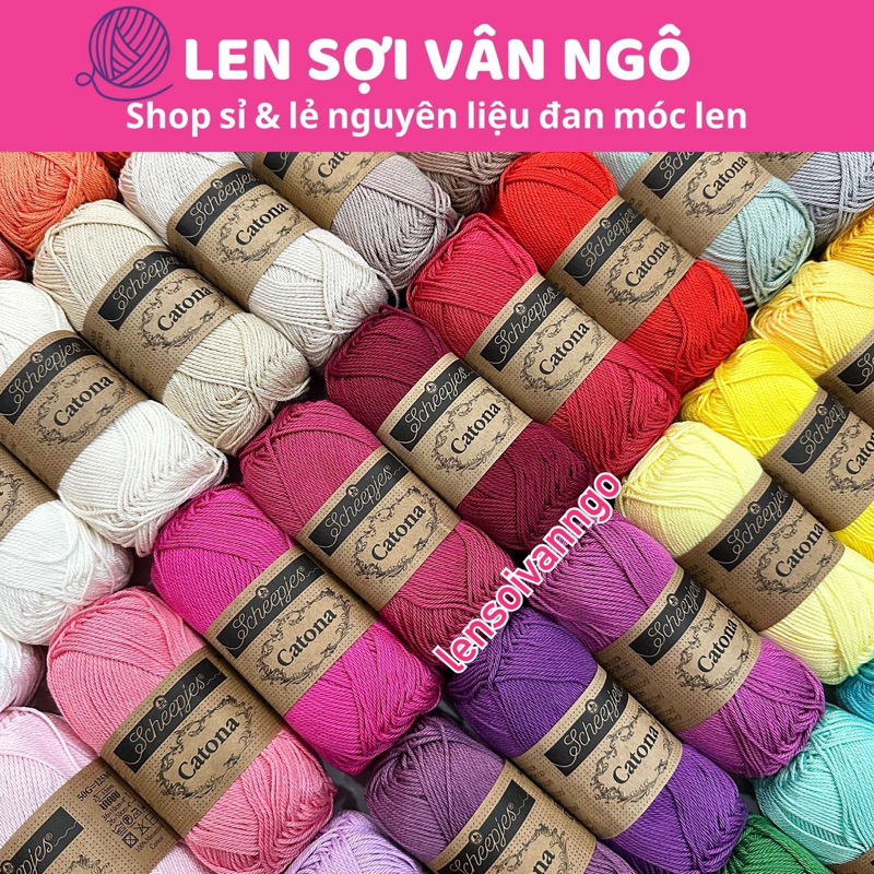 Scheepjes Catona yarn imported from the Netherlands (50gr roll ...