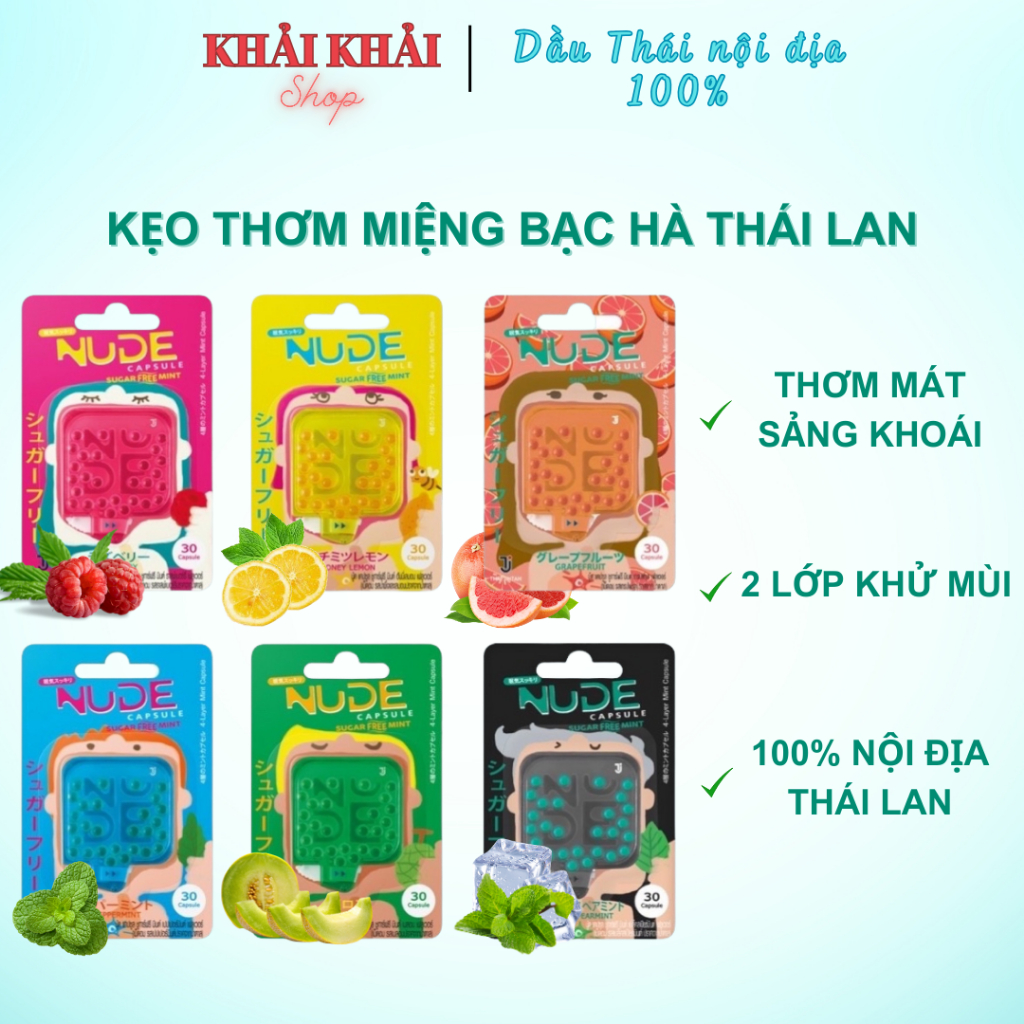 Thai mouth freshener mint candy, The NUDE mint mouth freshener candy ...