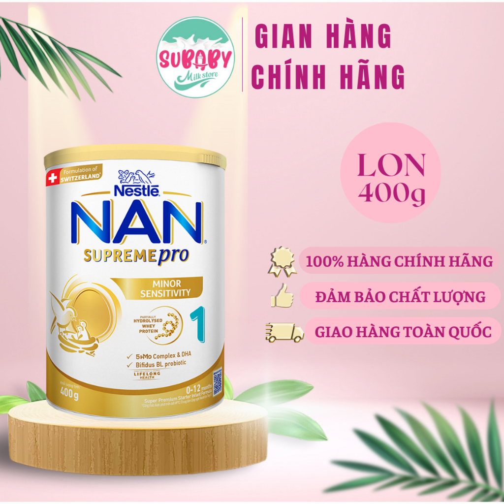 Nestlé NAN SUPREMEPRO 1 powdered milk 400g with partially hydrolyzed ...