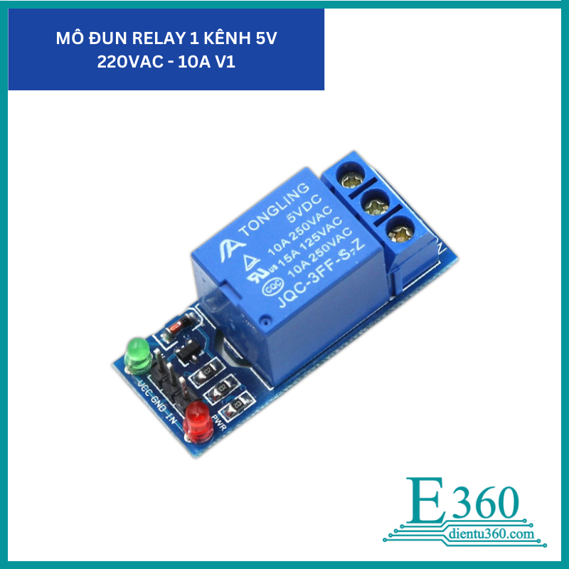 1 Channel Relay Module 5V-220VAC 10A V1 – Electrical Equipment Control ...