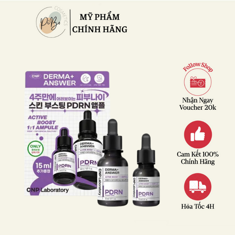 Cnp Laboratory PDRN Derma Answer Active Boost Ampule - Full Set (30ml ...