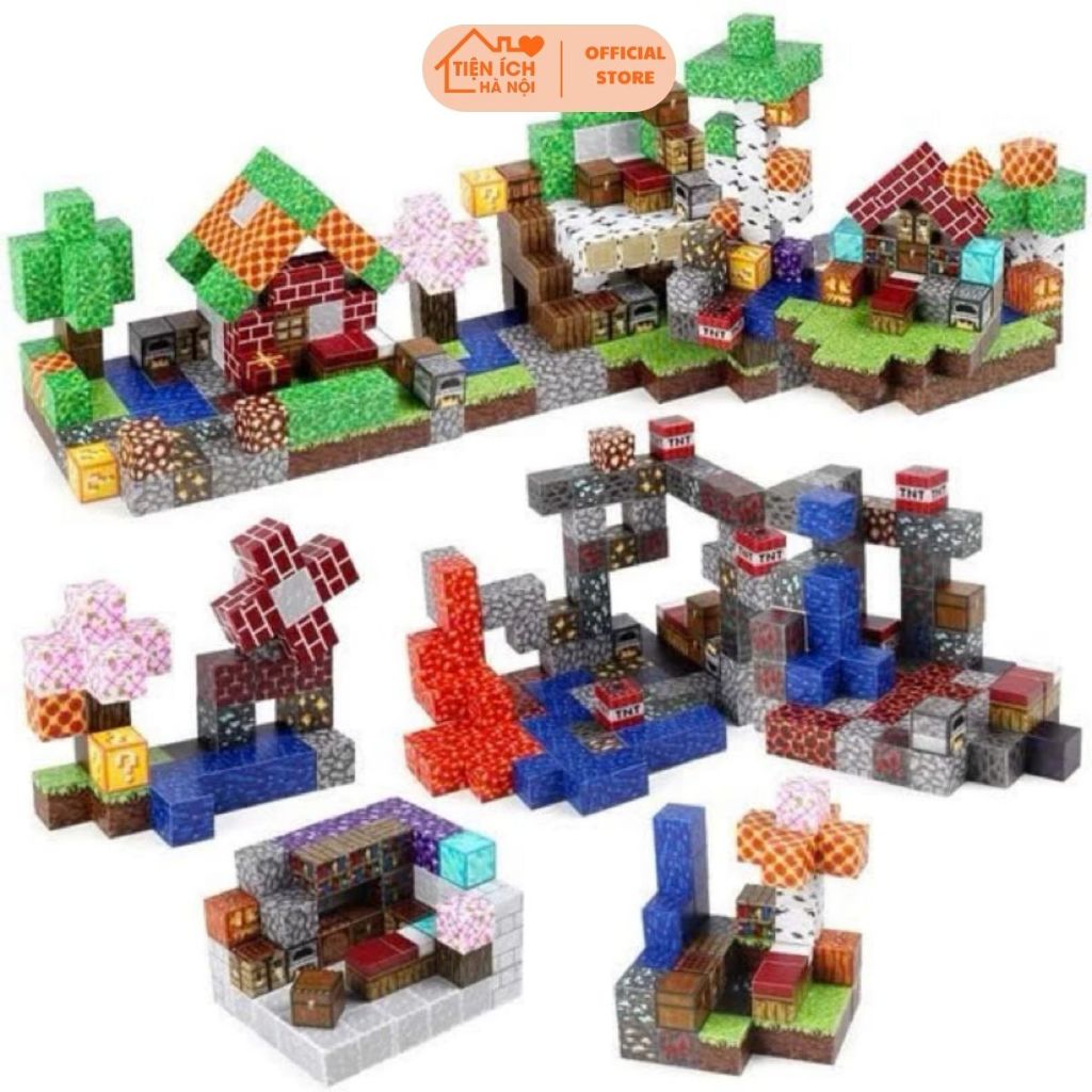 Minecraft magnets 50 pieces included with characters for kids minecraft ...
