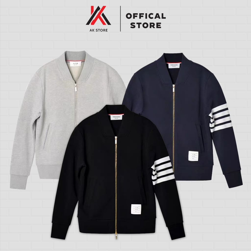 Jacket Bomber Thom brown Cotton Crab Leg Fabric for Men and Women Hot ...