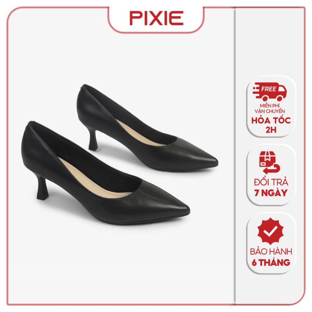 5,5cm Basic High Heels Pointed Toe Pixie Bar Heel H324 | Shopee Philippines