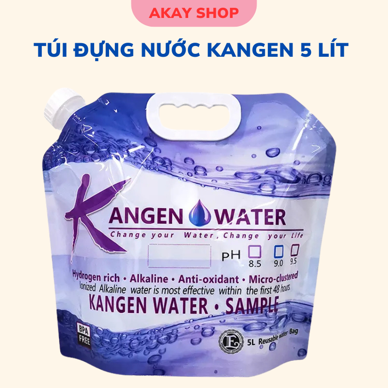 Kangen-Enagic electrolyte water bag, 5 liter capacity, anti-ultraviolet rays, keeps Hydrogen ...